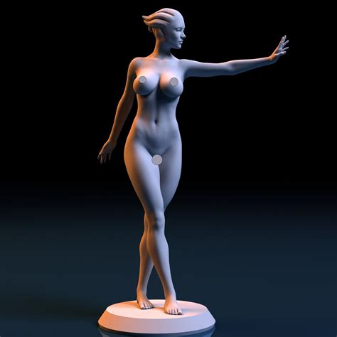 Asari Female Nude D Model D Printable CGTrader