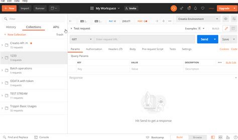 using postman creatio academy