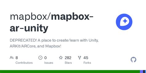 Github Mapbox Mapbox Ar Unity Deprecated A Place To Create Learn With Unity Arkit Arcore