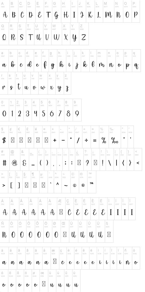 Flower Minimalist Font