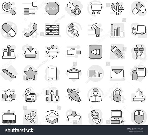 Editable Thin Line Isolated Vector Icon Stock Vector Royalty Free 1727798284 Shutterstock