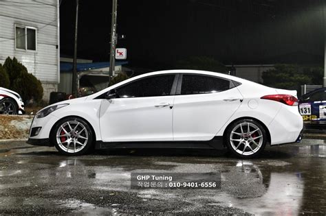 Ghp 튜닝 용인본사 아반떼md 마이라이드 프론트 사이드 리어 에어댐 장착 벨로스터 터보그릴 작업