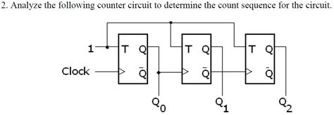 solved analyze the following counter circuit to determine