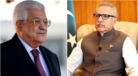 صدر عارف علوی کا محمود عباس کو فون ، اسرائیلی مظالم کی مذمت