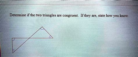Solved Please Show Me How You Know Which Is Congruent Whether Its Aas Hl Sss Or Not