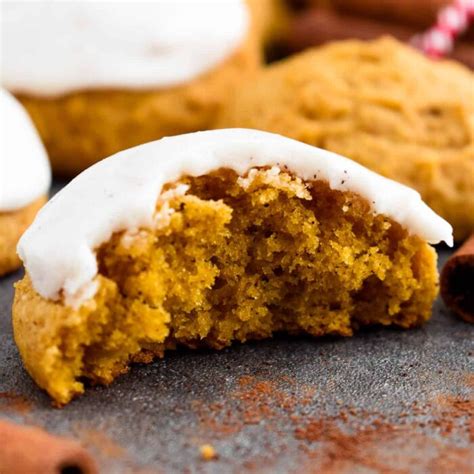 Iced Pumpkin Cookies Olga In The Kitchen