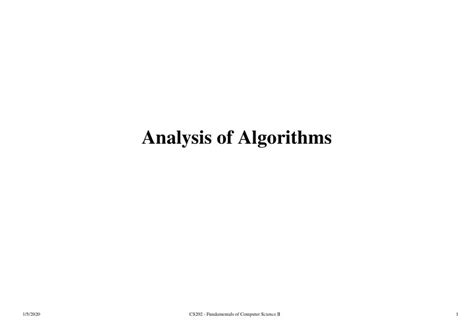 ppt analysis of algorithms powerpoint presentation free download