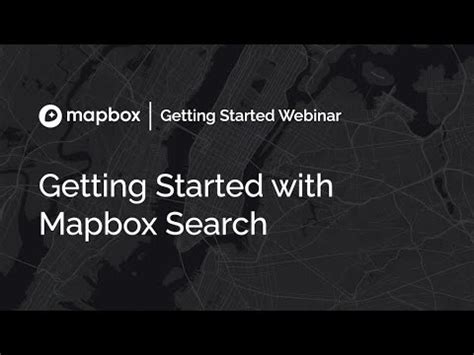 Getting Started With Mapbox Search YouTube