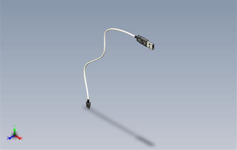 Usb电缆 Step 模型图纸免费下载 懒石网