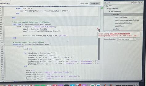 Solved Why Am I Getting That Error In The MATLAB App Chegg