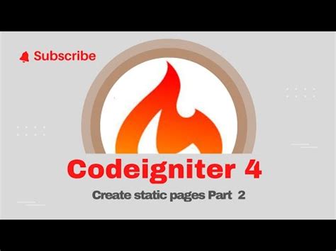 Codeigniter Create A Static Website Part Codewithramra YouTube