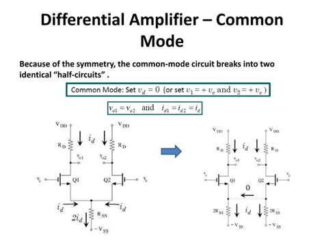 Differential Amplifier Using Mosfet