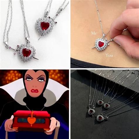 ست گردنبند قلب و خنجر