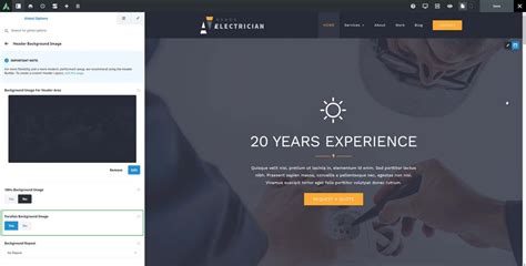 How To Set Header Background Parallax Options Avada Website Builder