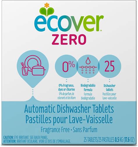 Ecover Automatic Dishwasher Tablets Fragrance Free 25 Tablets Vitacost