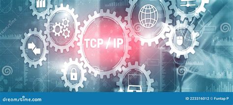 Tcp Ip Networking Transmission Control Protocol Stock Illustration Illustration Of