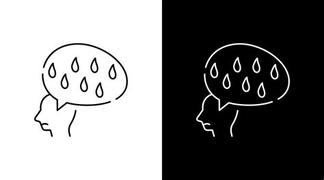 Sad Expression Emotions Doodle Icon Outline Button Design 25559587