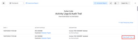 Audit Trail