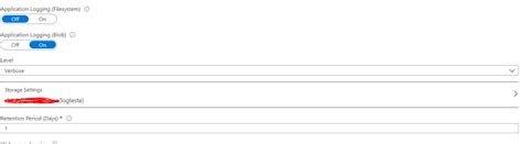 Microsoftextensionsloggingazureappservices Not Sending Logs To Blob Storage · Issue 28486