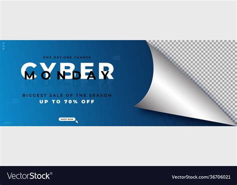 Curl Paper Header Or Banner Design With 70 Vector Image