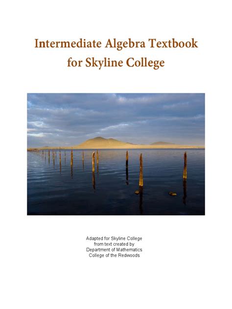 Intermediate Algebra Textbook Pdf Pdf Quadratic Equation Equations