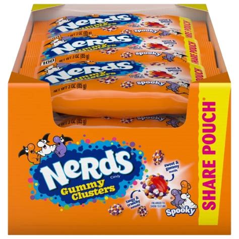 Nerds Halloween Gummy Clusters 3 Oz Bag Case Of 12