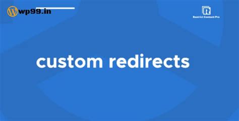 Custom Redirects Integration Rcp