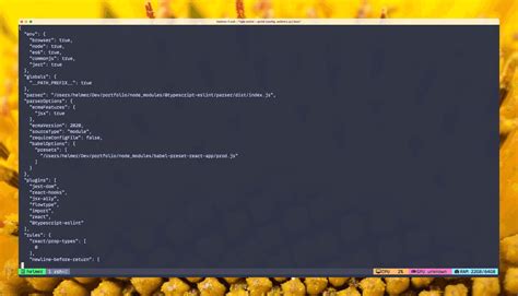 eslint cómo mostrar la configuración completa de un proyecto