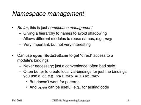 Ppt Cse341 Programming Languages Lecture 12 Modules Powerpoint