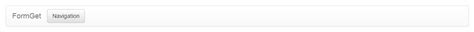 Bootstrap Navbar FormGet