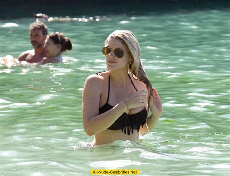 Ashley James In Black Bikini On A Beach In Bali