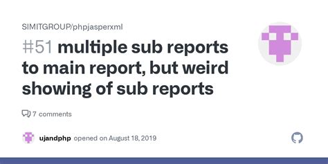 multiple sub reports to main report but weird showing of sub reports · issue 51 · simitgroup