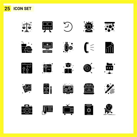 25 Thematic Vector Solid Glyphs And Editable Symbols Of Drink Living Logo Home Options Editable