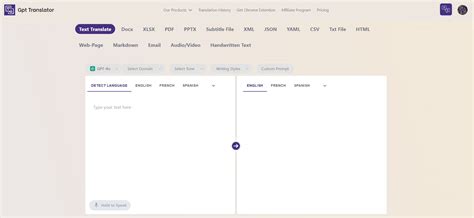 Gpt Translator Ai 驱动的文本、文档等翻译工具