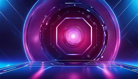 Blue Gradient Futuristic Technology Background Premium Ai Generated Image