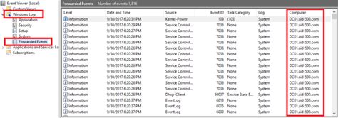active directory configuring event log subscriptions forwarding