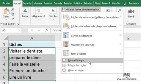 Tutoriel Comment Barrer Dans Excel Tutoriel Excel