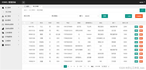 基于java的企业员工管理系统的设计与实现 论文 源码 kaic 基于java的员工管理系统 csdn博客