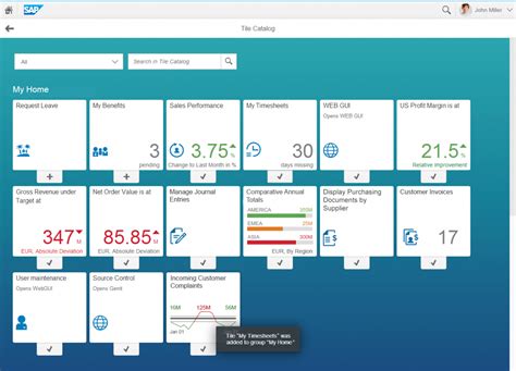 Tile Catalog Sap Fiori For Web Design Guidelines