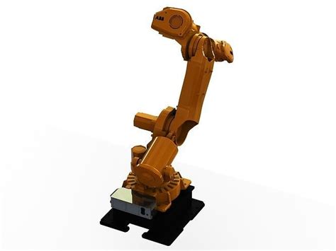 Abb Irb 6640 Robot 3d Model Rigged Cgtrader