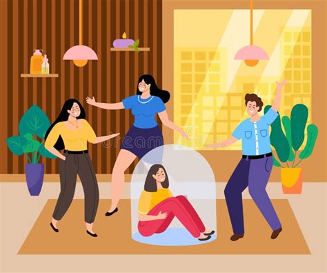Extrovert Girl Dancing Stock Illustrations 22 Extrovert Girl Dancing