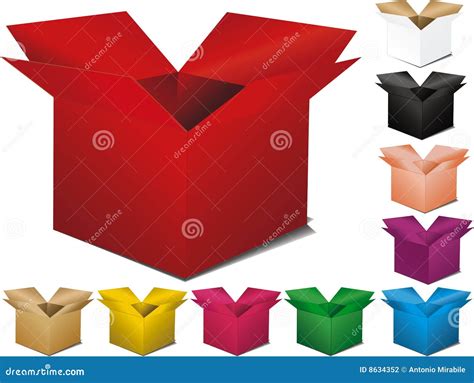 Multicolor Box Stock Illustration Illustration Of Isolated