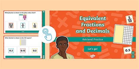 👉 Retrieval Practice Equivalent Fractions And Decimals Maths Go Quiz