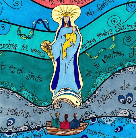 Spanish Our Father And Hail Mary With Our Lady Of Charity Set Of Two 11