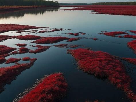 Cranberry Bog4 Premium Ai Generated Image