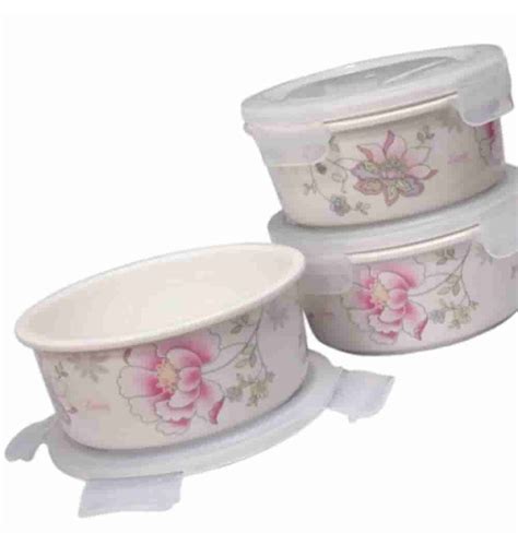 블라젯 밀폐 반찬통 도자기 냉장고 음식 보관 용기 중 3단 플라스틱반찬통 밀폐찬통 밀폐용기 반찬용기 반찬그릇 티몬