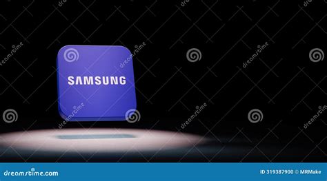 Samsung App Icon Spotlighted On Black Background Editorial Image Illustration Of Space Copy