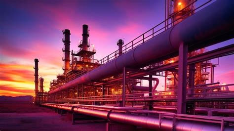 Premium Ai Image The Photograph Highlights The Complexity Of The Industrial Structure