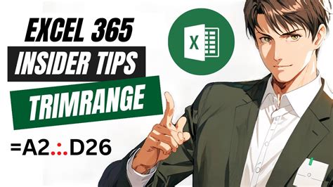 Introducing Trimrange Function Excel 365 Insider New Youtube