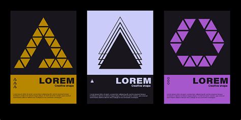 스위스 디자인 포스터 컬렉션 레이아웃의 메타 현대 미학 야만적 인 영감을받은 벡터 그래픽 템플릿 세트 0명에 대한 스톡 벡터 아트 및 기타 이미지 Istock